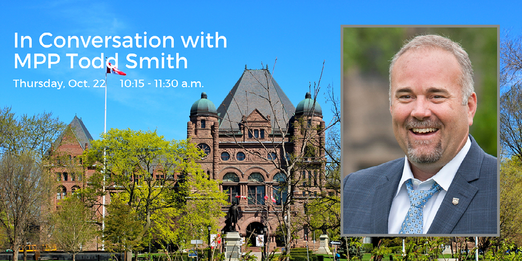 Quinte Business Week: Virtual Round Table with MPP Todd Smith - Bay of ...